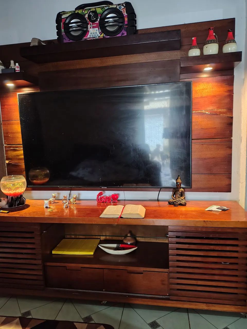 rack painel ripado com led - Racks e Painéis - Vila Santa Alice, Duque ...