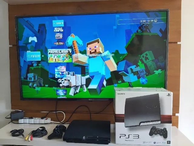 Playstation 3 Slim desbloqueado cheio de jogos! - Consoles de Vídeo ...
