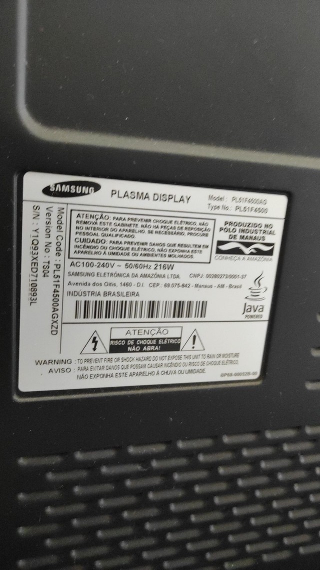 Tv de plasma da samsung | +551 anúncios na OLX Brasil