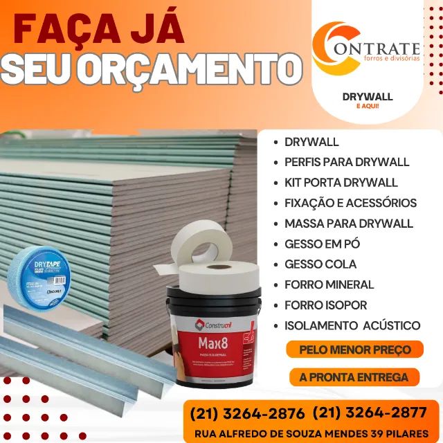 "placas de gesso acartonado drywall" no Brasil