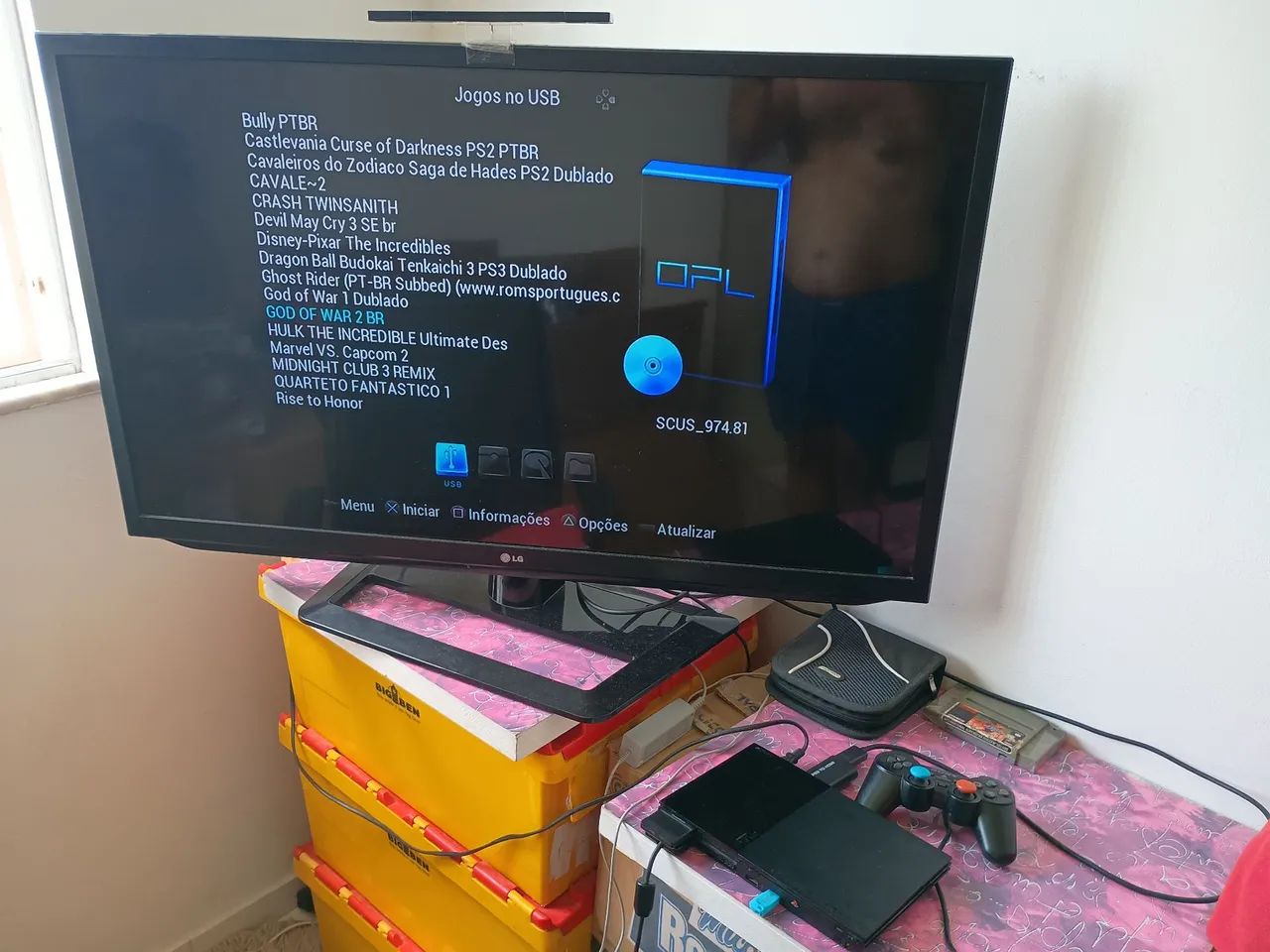 Console PS2 DESBLOQUEADO com vários jogos Controle ORIGINAL Apas R$470 ...