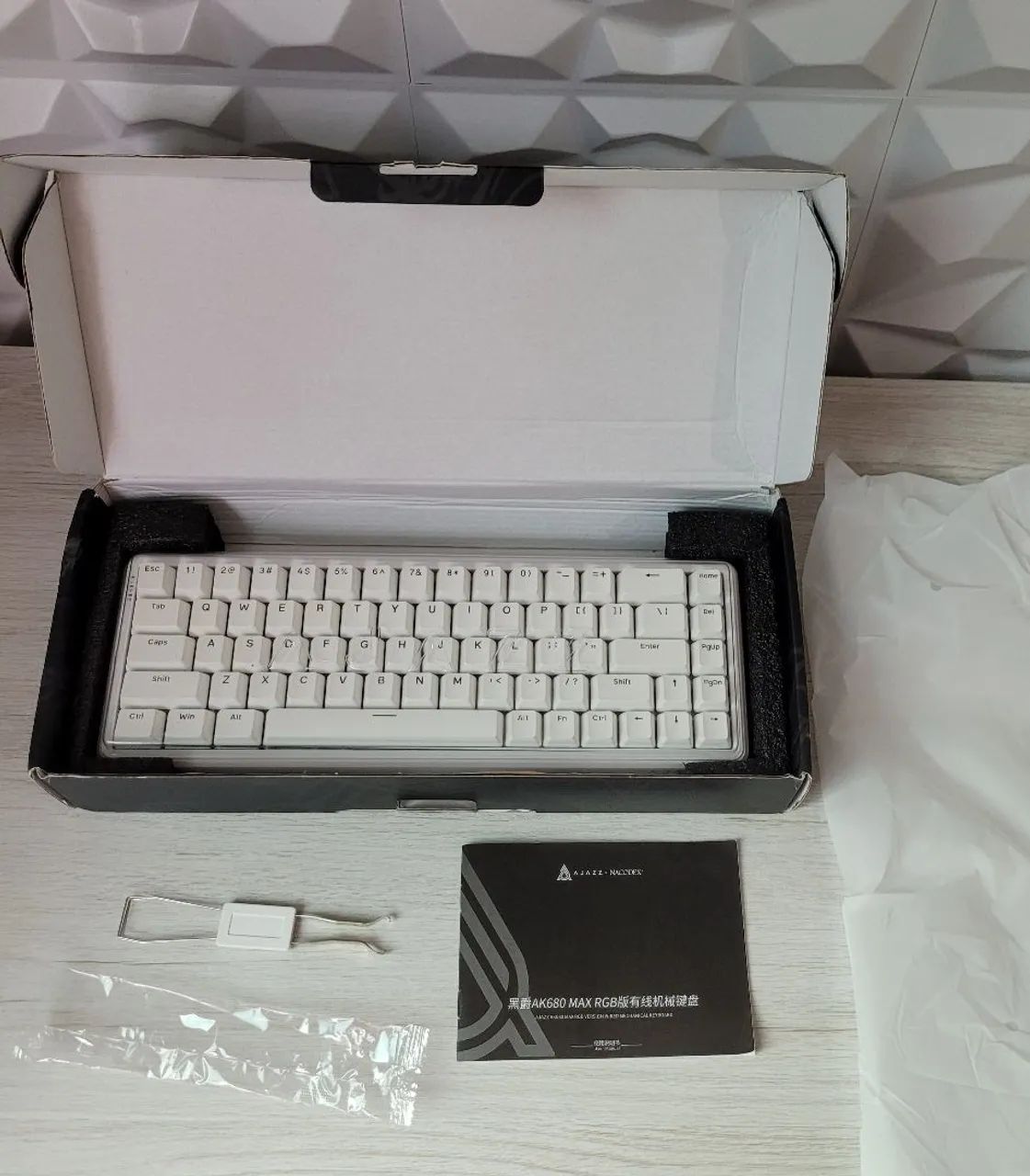 Teclado Ajazz AK680 MAX Magnético wired (novo) Faço envio olx pay ...