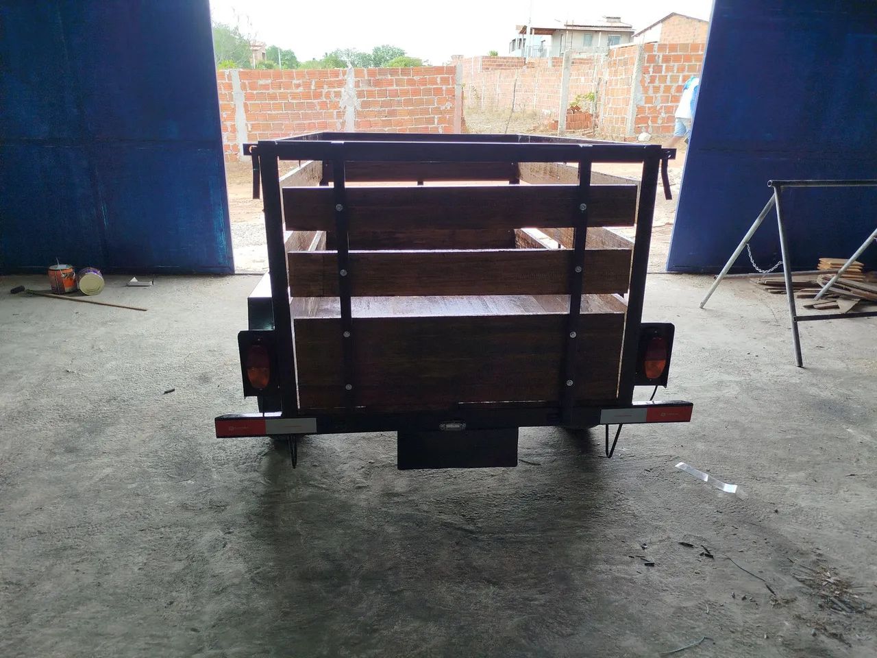 Reboque 1.10 x 1.80 x 80 com nota fiscal - Peças para carros, vans e ...