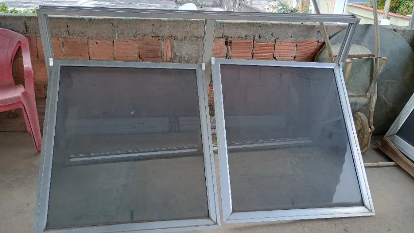 "janela grande de aluminio" - Portas e Janelas no Brasil