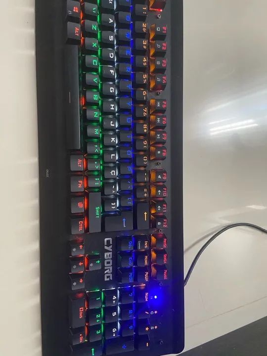 Teclado Mecânico Gamer Dazz CYBORG com Iluminação RGB - Periféricos e ...