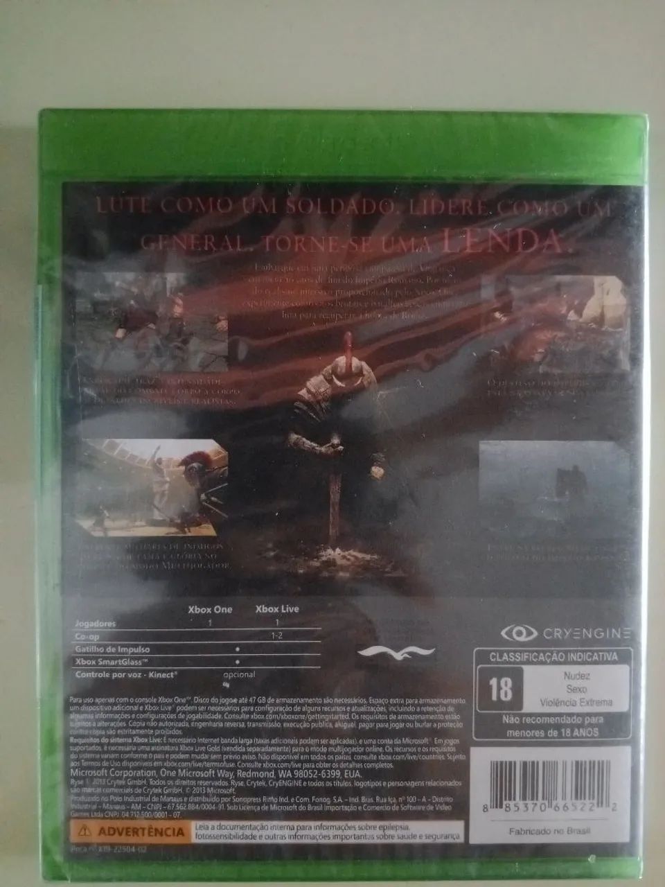 Ryse son of rome de Xbox one (lacrado nunca foi aberto) - Jogos de ...