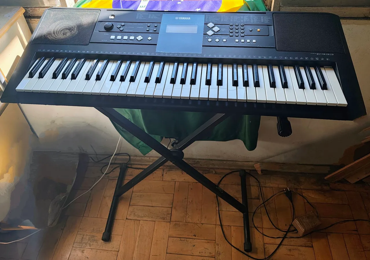 "teclado yamaha e333" - Instrumentos musicais no Brasil