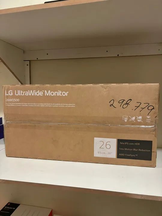 Monitor Gamer LG UltraWide 26WQ500 26 polegadas HDR 1ms - Monitores ...