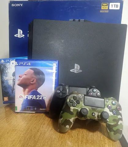 "console ps4 pro 2 controles" no Brasil