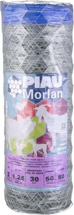 Tela metálica hexagonal, malha 3", 18 BWG x 0,8 m, com 50 m, mangueirão ...