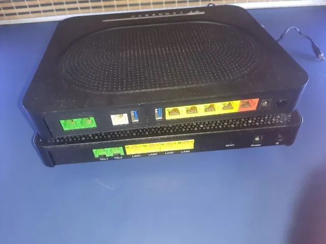 Dois modem wifi internet fibra live tim original so uma fonte ...