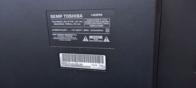 "tv semp toshiba 32 hdmi" no Brasil