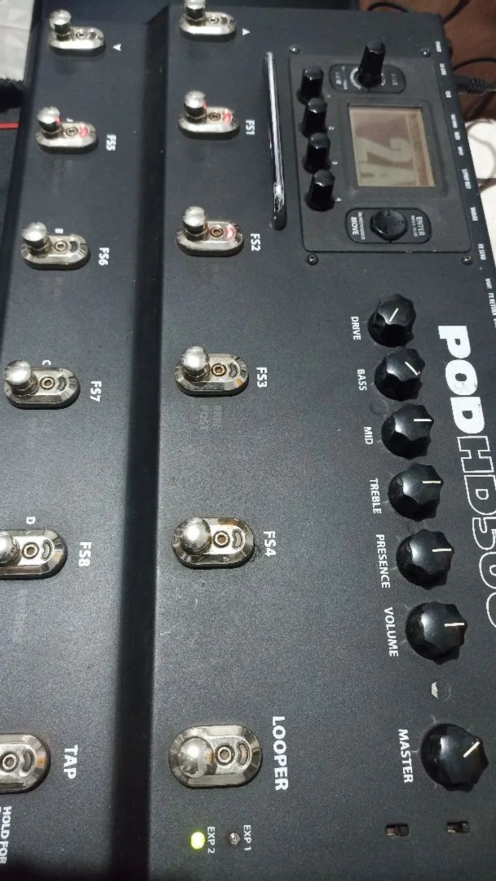 Pedaleira POD HD500 LINE 6 com BAG acolchoado personalizado ...