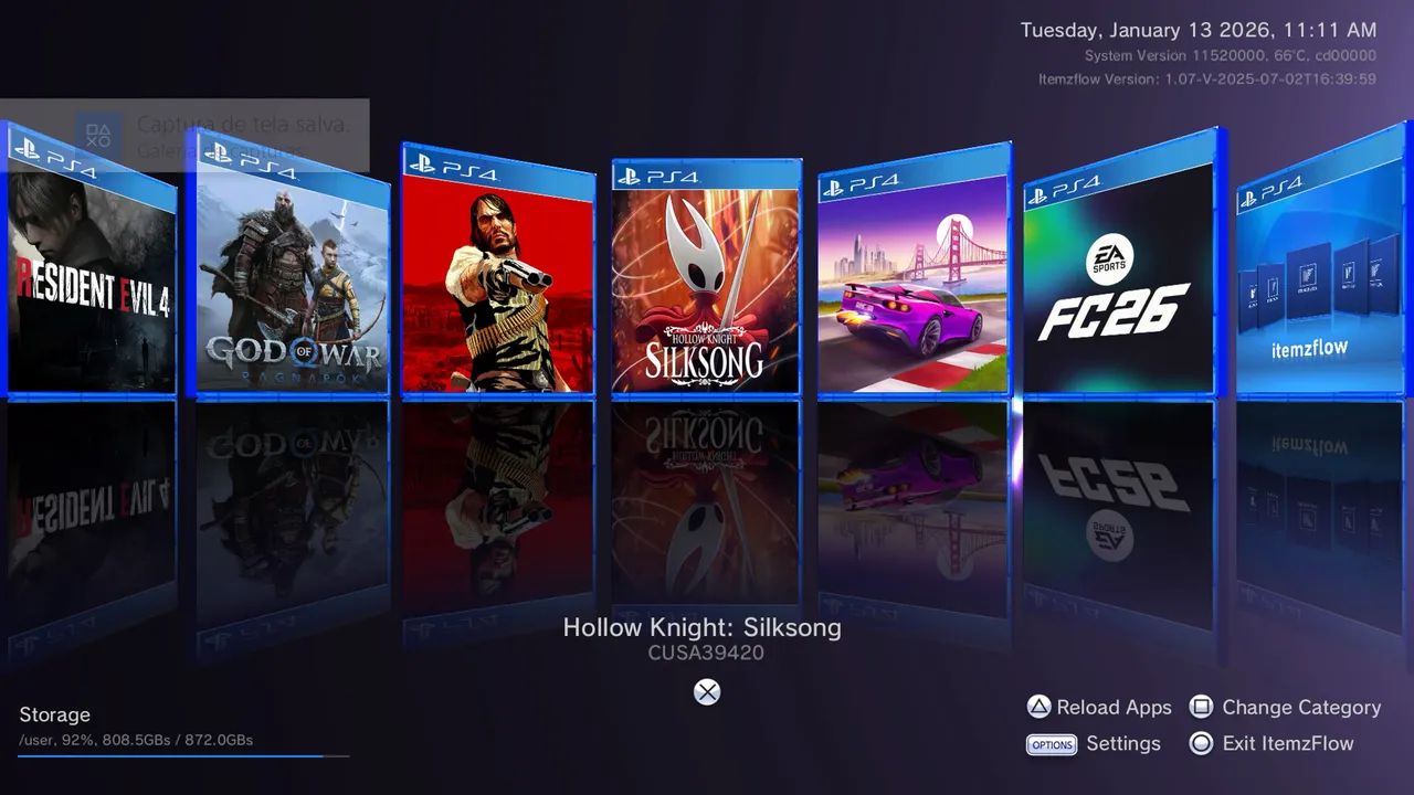 PS4 PRO Branco Desbloqueado 11.52 - SSD 1Tb Evo Samsung - Controle novo ...