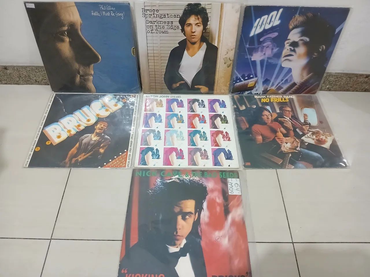 Lp Disco vinil Billy idol Bruce Springsteen Phil Collins Mark Elton ...