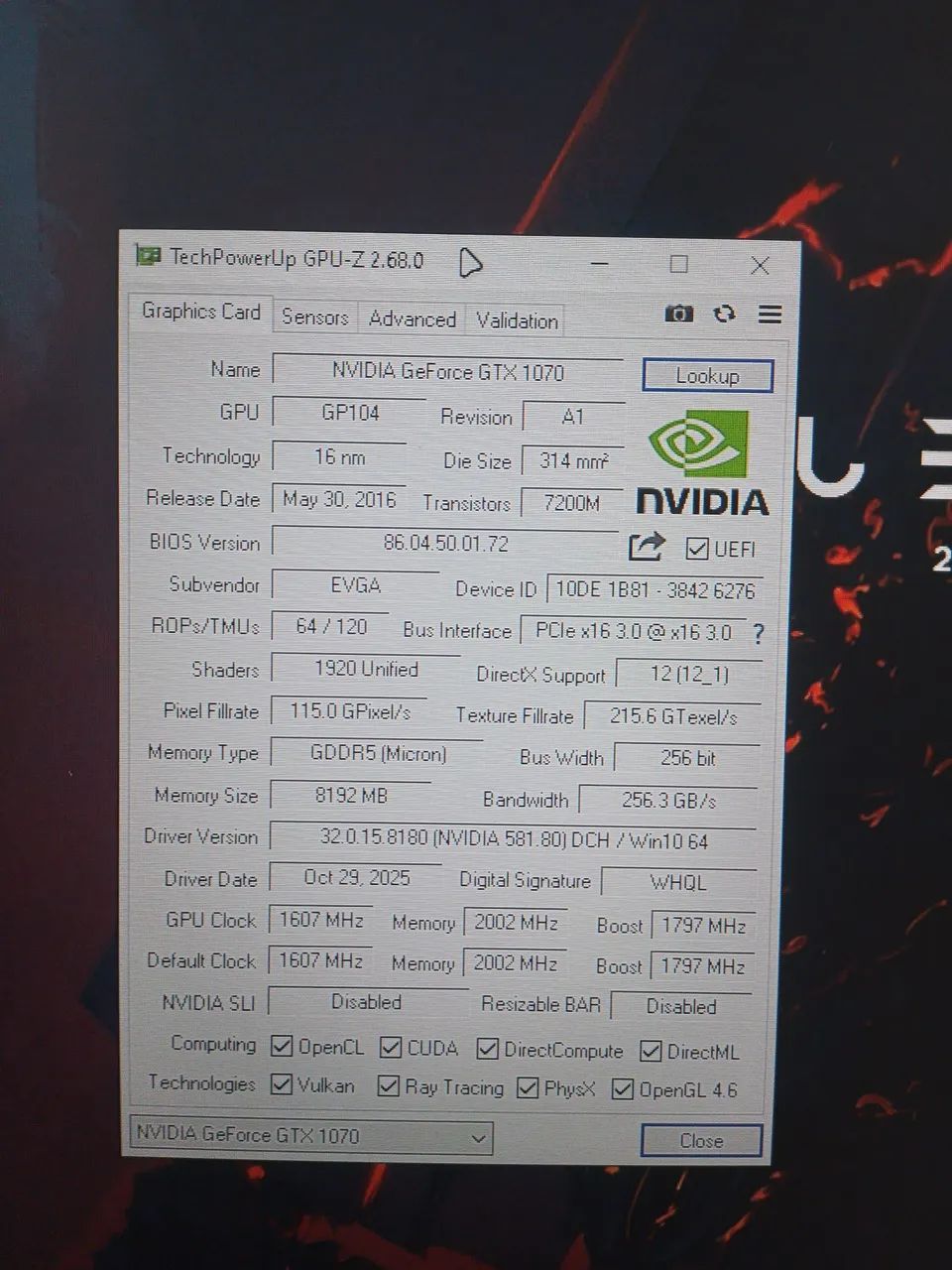 GTX 1070 FTW MODELO EVGA - Placas de Vídeo - Jacintinho, Maceió ...