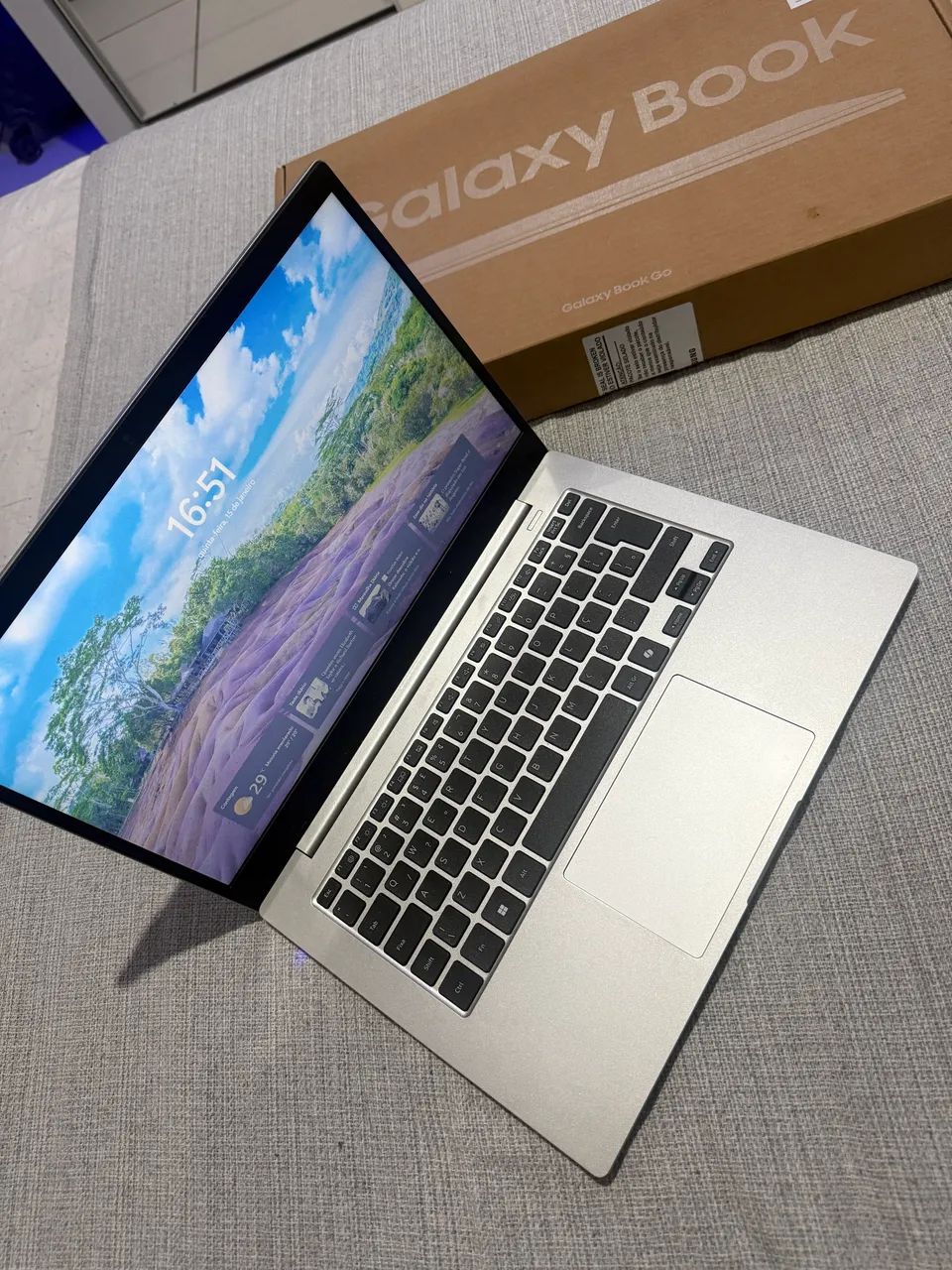 Notebook Galaxy Book Go, Windows 11 Home, 4gb, 128gb, 14 Cor Prata ...