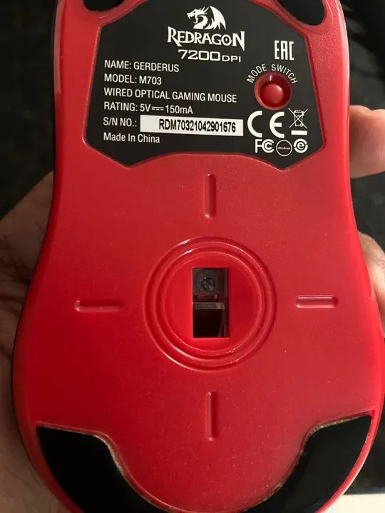 Mouse Gamer Redragon M703 7200 DPI - Novo - Periféricos e Acessórios de ...