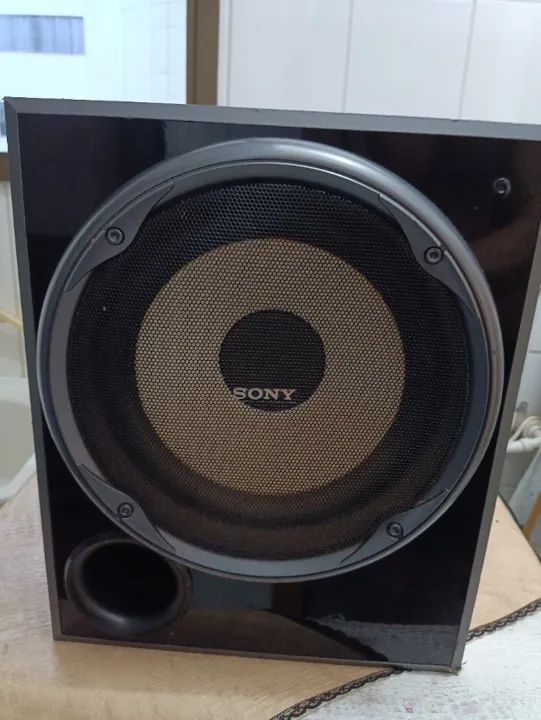 Subwoofer ativo Muteki SA-WP5000 10 pol controle de volume 200 Watt 220v Funcionando - Aparelhos ...