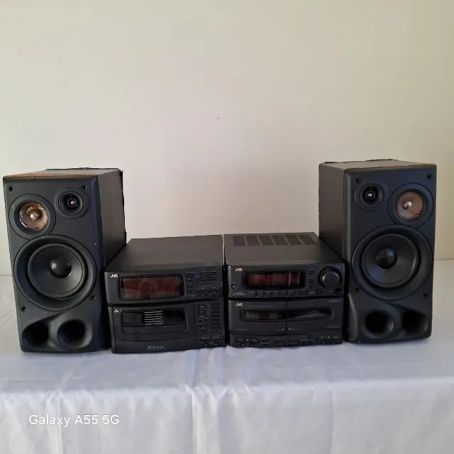 Aparelhagem de Som Stereo Vintage JVC CA-C55BK - Aparelhos de Som ...