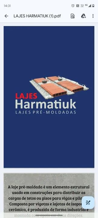 Lajes Pré-Moldadas Harmatiuk - Novas - Fundação e Estrutura - Campo de ...