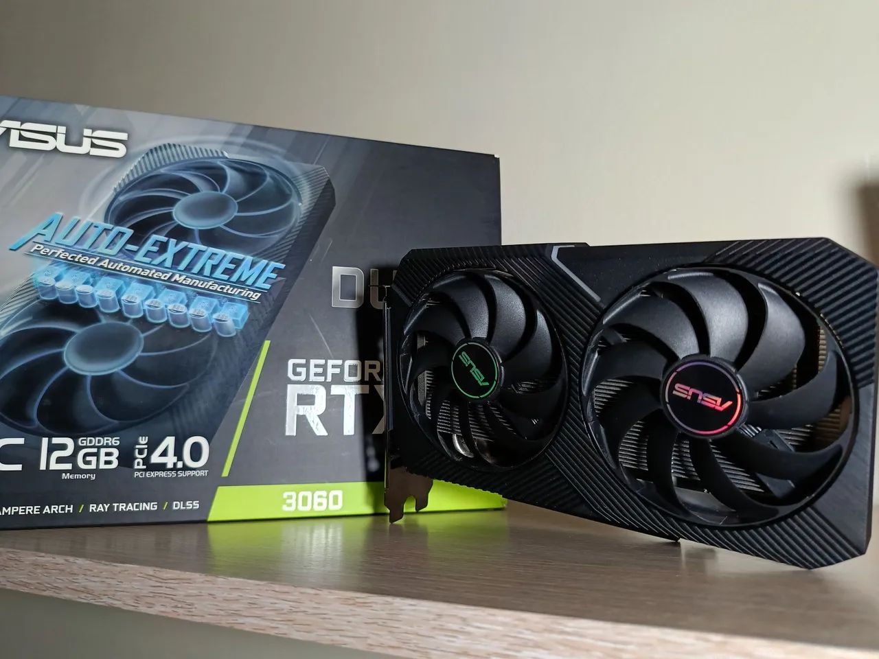 Placa de Vídeo GeForce RTX 3060 12GB GDDR6 Dual OC Edition NVidia ASUS rx