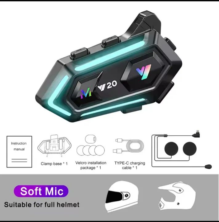 Intercom para Moto V20 - Bluetooth modelo Novo - Motos - Vinhais, São Luís 1373967965 | OLX