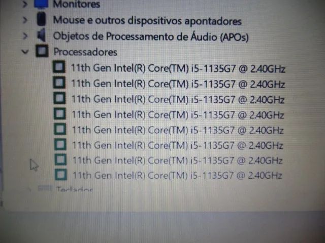 Notebook Acer intel Core i5-1135G7 (11Th)\Tela led 15.6\8 núcleos ...