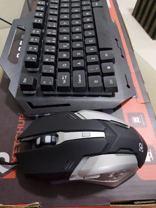 Teclado e mouse Gamer Ketchup Preto USB - Computadores e Desktops ...