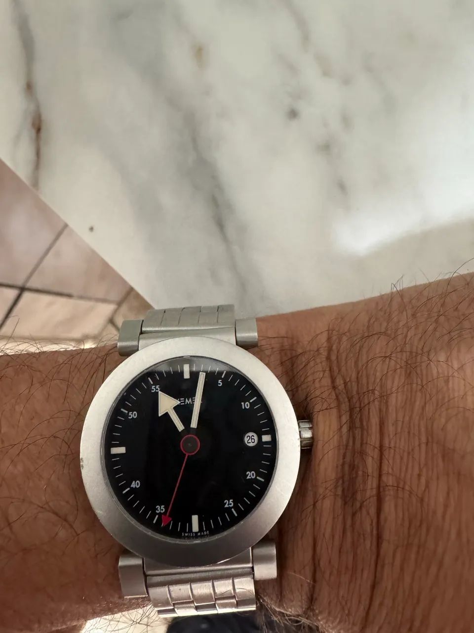 Relógio XEMEX suíço total, funcionamento automático, vidro de safira e ...