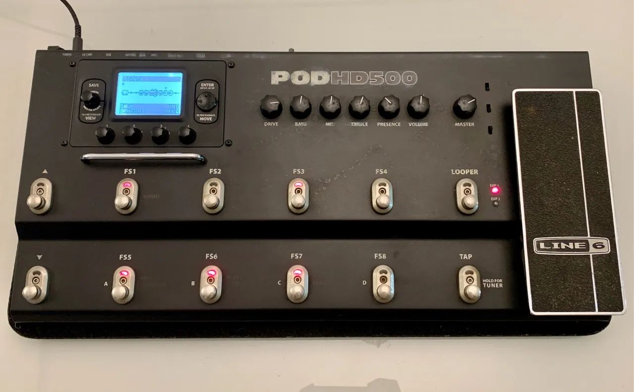 "pedaleira pod hd500" no Brasil