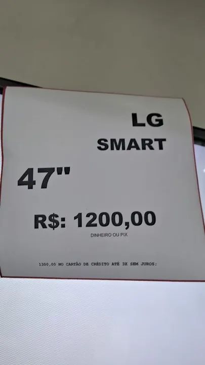 "smart tv led 47 lg" no Brasil