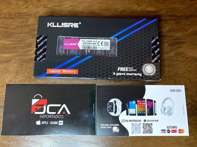 Memoria RAM 8Gb ddr4 2666MHZ Kllisre Notebook - Produto Novo - Pronta ...