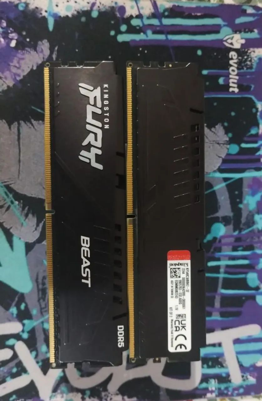 Kit de módulos de memória de 32GB (2 x 16GB) DDR5 4800Mhz FURY ...