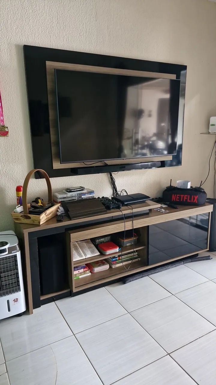 Rack com painel para tv - Peças e Acessórios para TV - Santa Maria ...