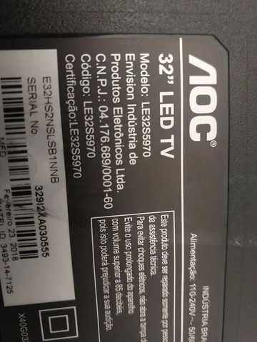 "tela tv aoc 32 smart" no Brasil