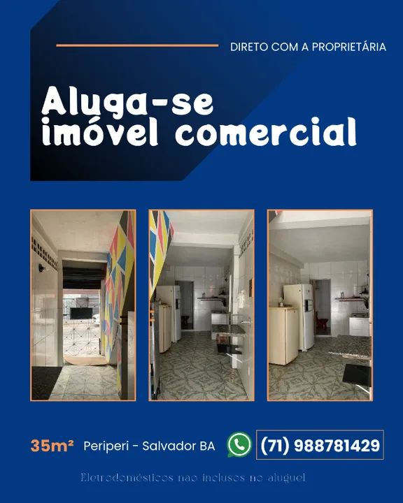 Aluga-se - ponto comercial - Comércio e indústria - Periperi, Salvador 1364921774 | OLX
