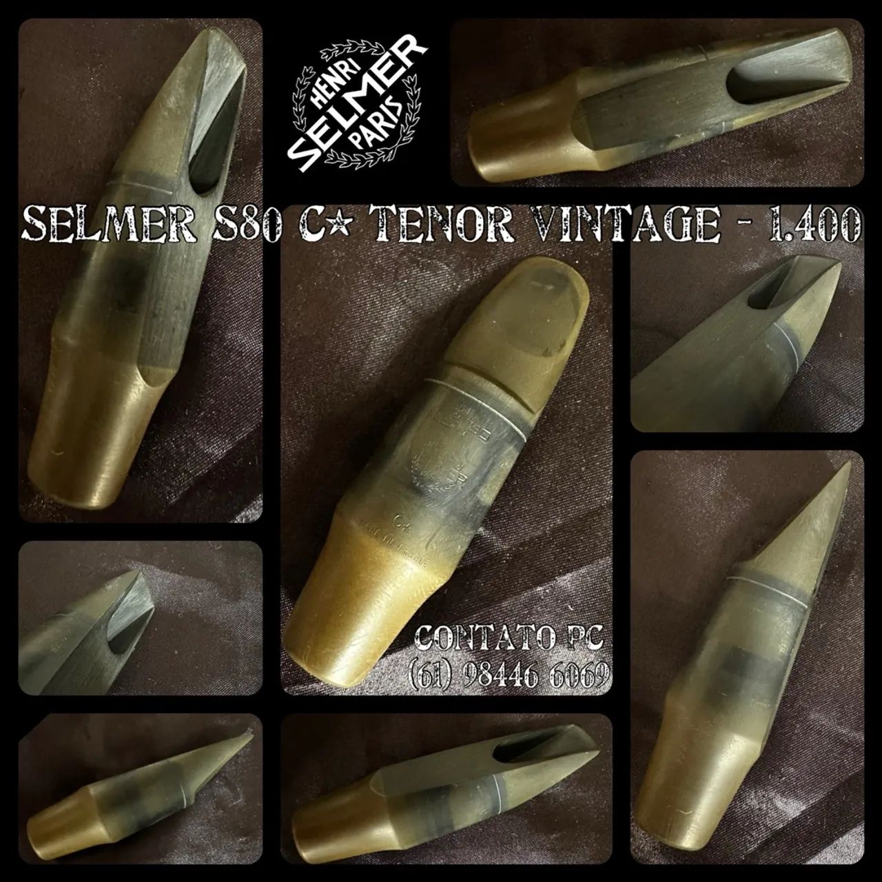 Boquilha para Sax Tenor Selmer S80 - C* ?Vintage? - Instrumentos musicais - Guará II, Brasília ...