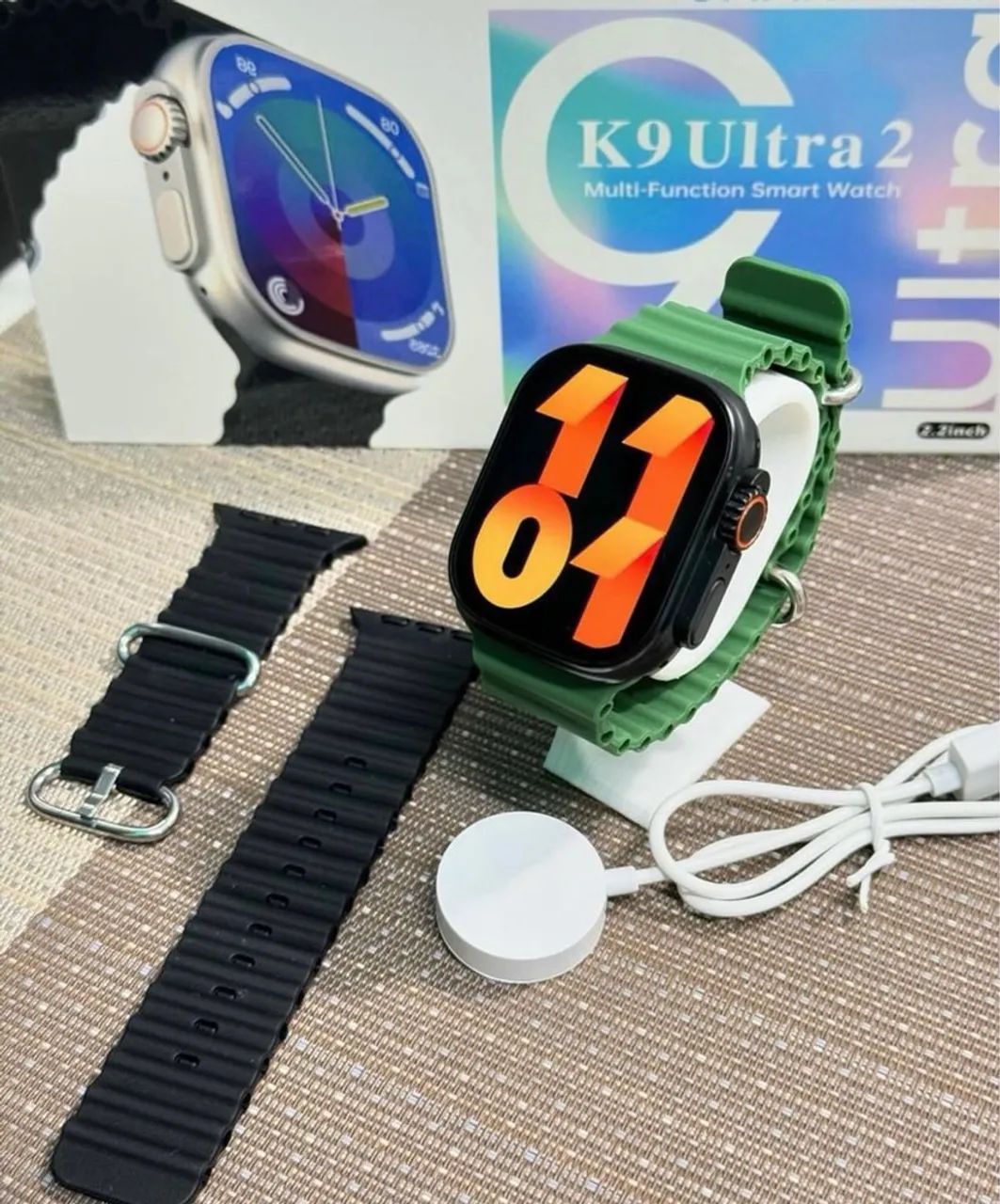 Smartwatch K9 Ultra 2 - Diversas Cores e Pulseiras - Acessórios de ...