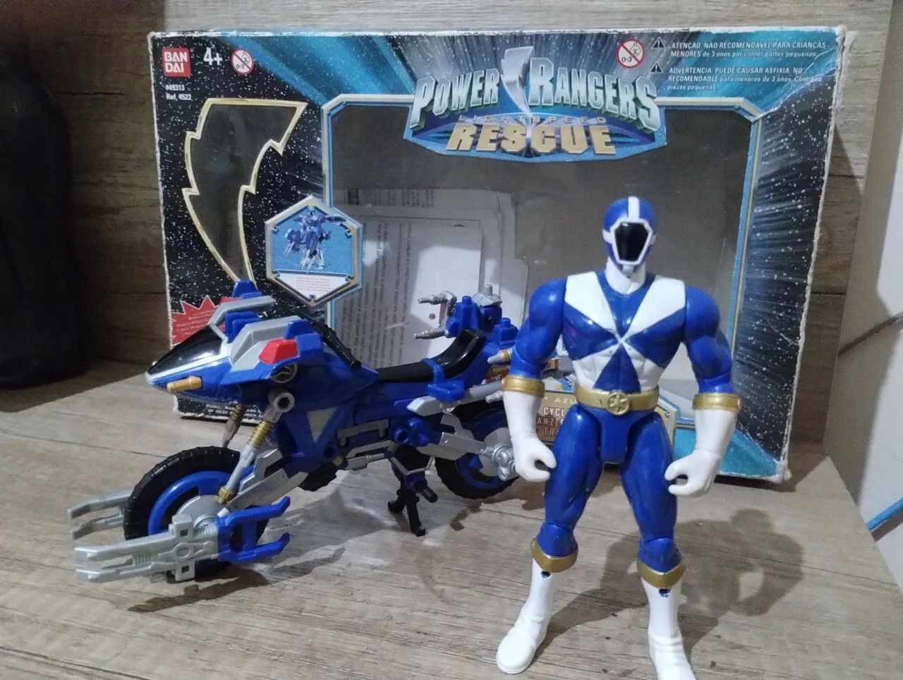 Power Rangers Lightspeed Rescue - Blue Ranger transarmor cycle ...