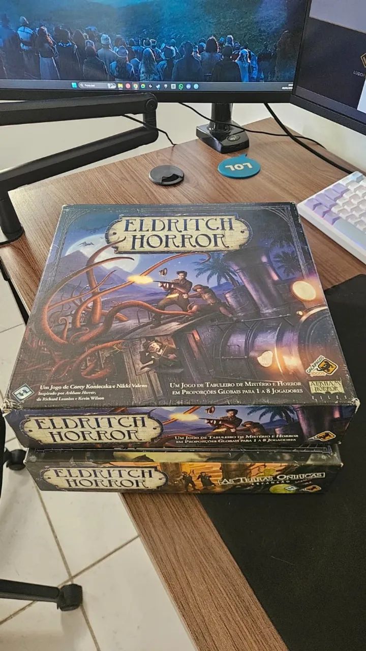 Eldritch Horror + 4 Expansões + 2 Inserts + Sleeves - Hobbies e ...