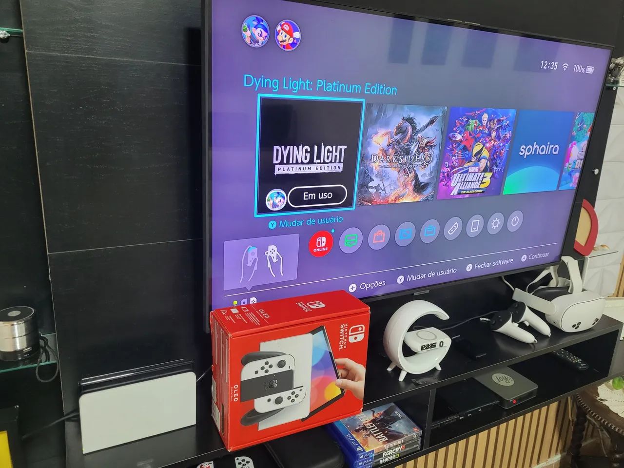 Nintendo switch oled + case+ d..e..s..b..l..o..q..u..e..a..d..o ...