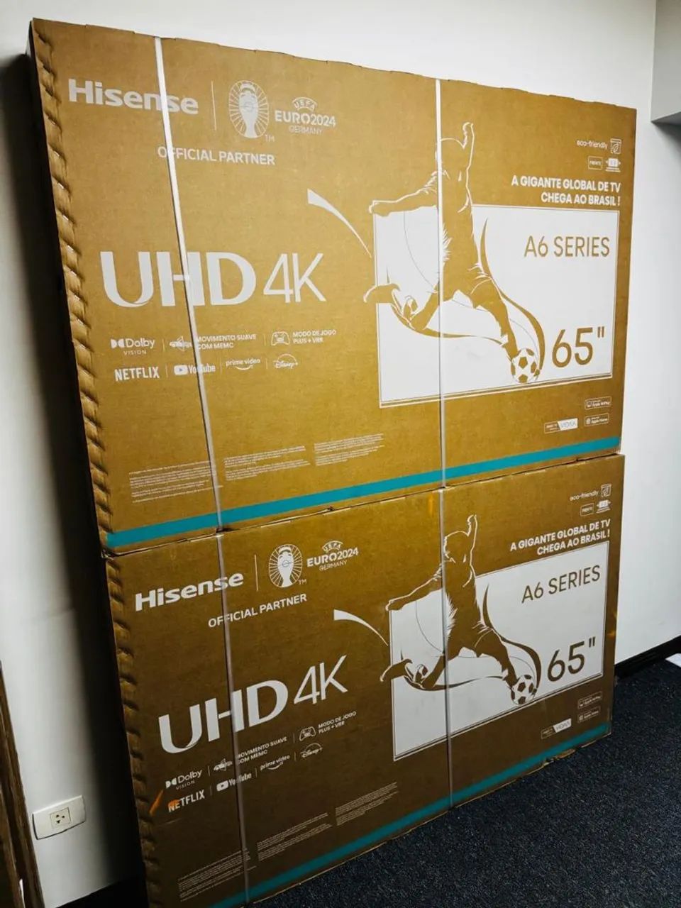 Smart TV 65" Hisense 65A6N DLED 4K UHD HDR10+ Dolby Vision Controle por ...