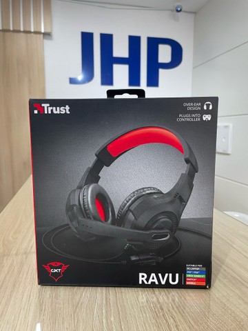 Headset Gamer Trust RAVU GXT 307, Preto&Vermelho - LOJA FÍSICA EM ...