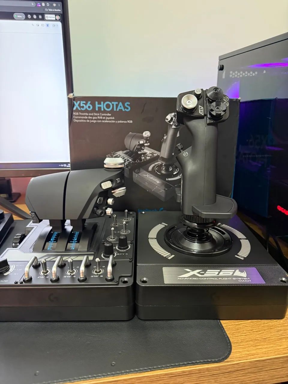 Joystick Thrustmaster X56 HOTAS - Periféricos e Acessórios de Computador - Jardim Iririú ...