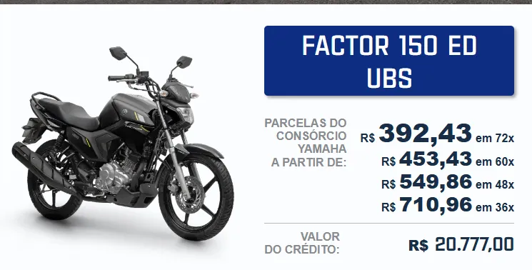 Motos Yamaha Factor 2025 no Brasil