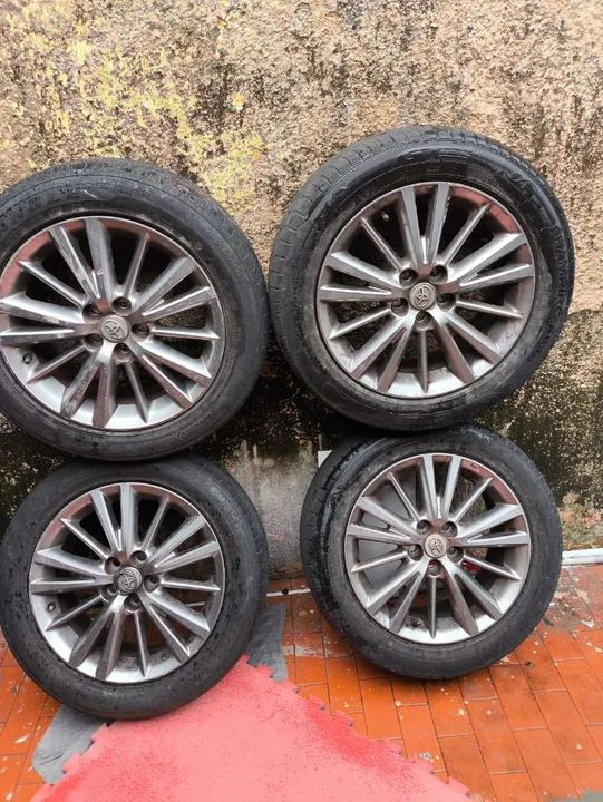 Rodas de liga leve 16 polegadas Corolla originais - Carros, vans e utilitários - Padre Andrade ...