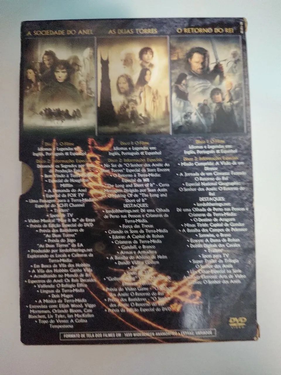 COLEÇÃO SENHOR DOS ANÉIS PARA COLECIONADORES - DVD, Blu-Ray e Vídeo ...