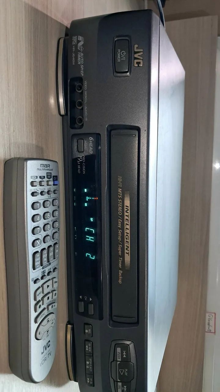 Vídeo cassete JVC Hr-j646M Stereo 6 cabeças - DVD, Blu-Ray e Vídeo ...