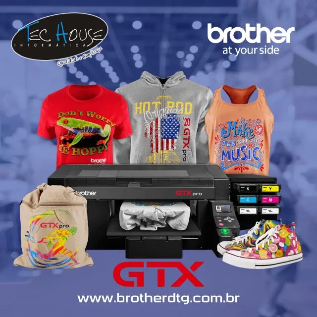 Impressora Brother GTX Pro - Impressora Têxtil DTG e DTF - Periféricos e Acessórios de ...